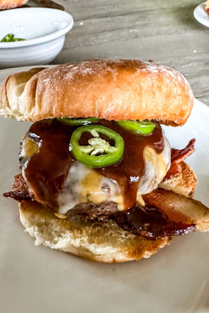 Rodeo Burger Recipe - Laughing Rooster Eats
