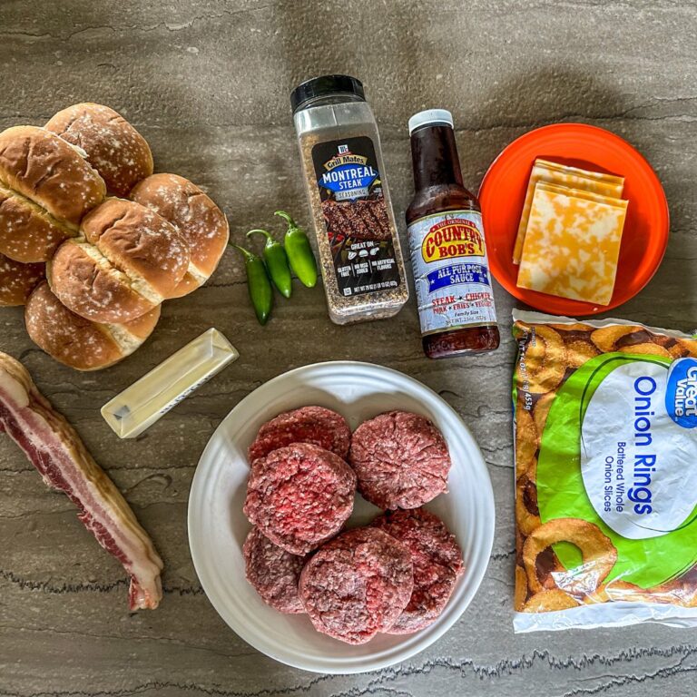 Rodeo Burger Recipe - Laughing Rooster Eats