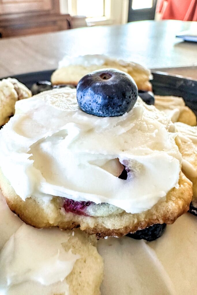 Lemon Blueberry Sugar Cookies - Laughing Rooster Eats