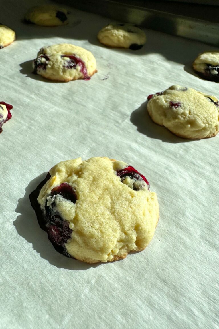 Lemon Blueberry Sugar Cookies - Laughing Rooster Eats
