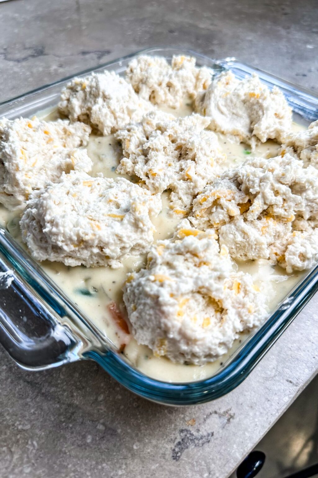 Red Lobster Biscuit Chicken Casserole (no canned soup)