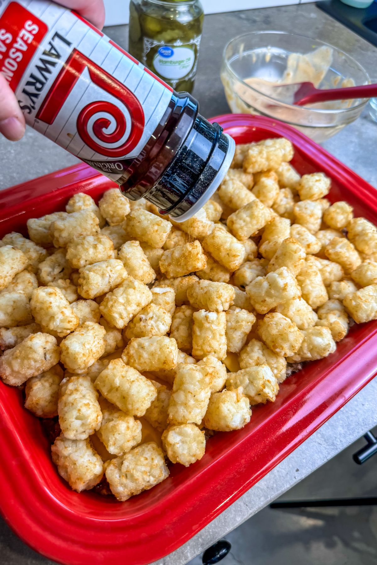 Big Mac Tater Tot Casserole