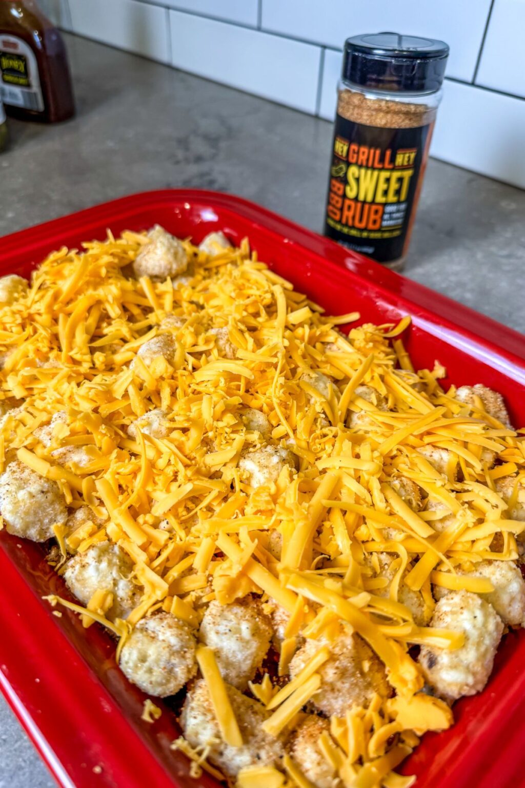 Pulled Pork Tater Tot Casserole