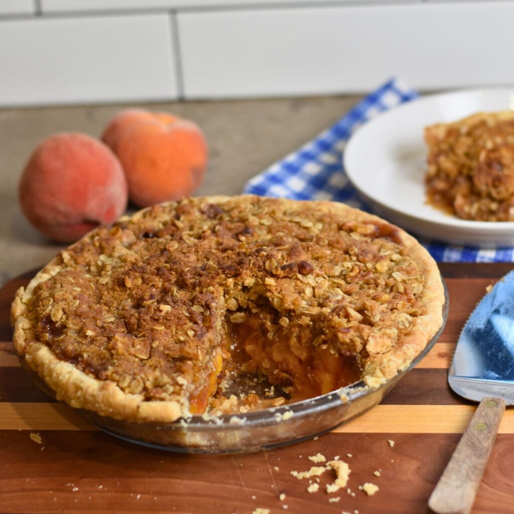 Peach Praline Pie