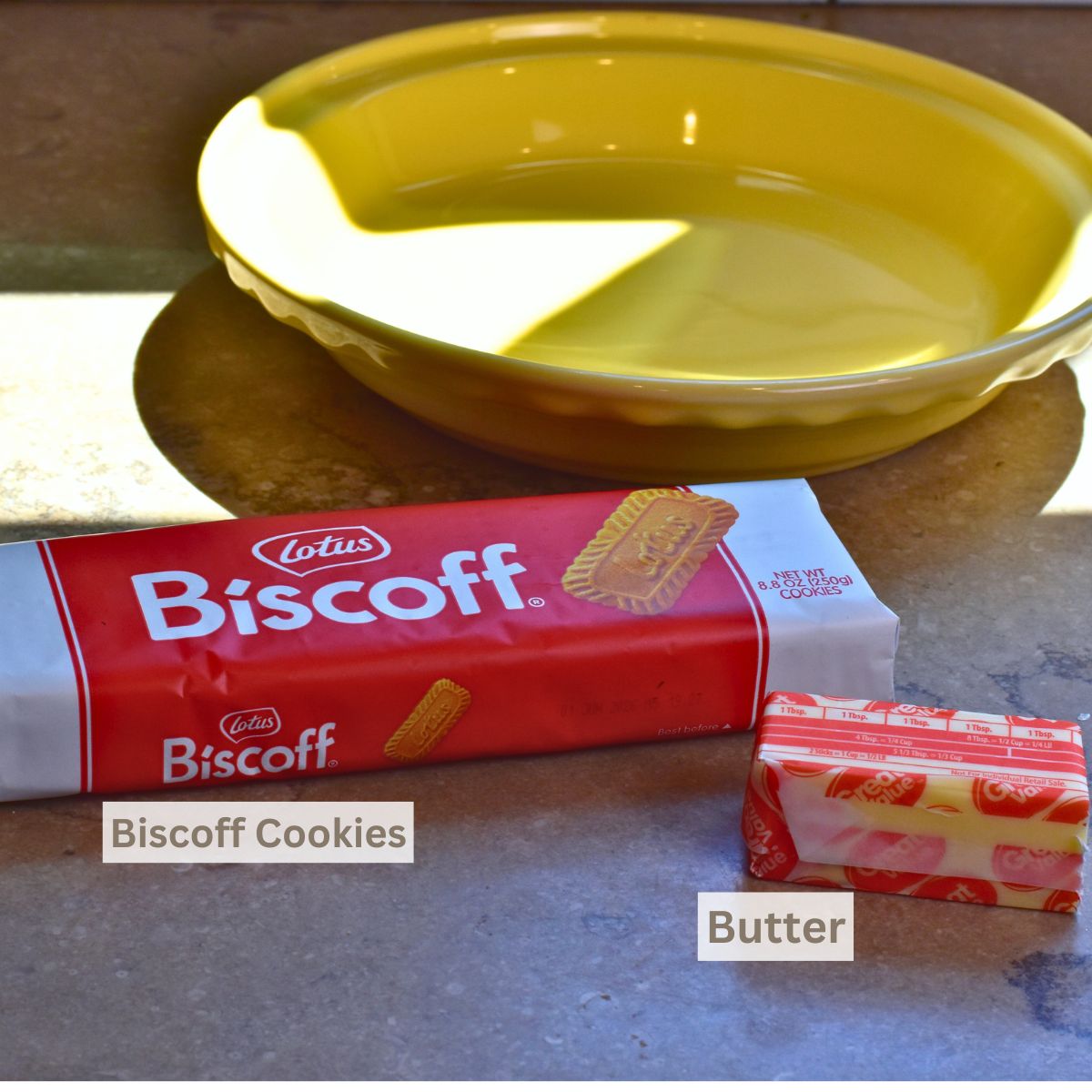 Biscoff Pie Crust - Laughing Rooster Eats