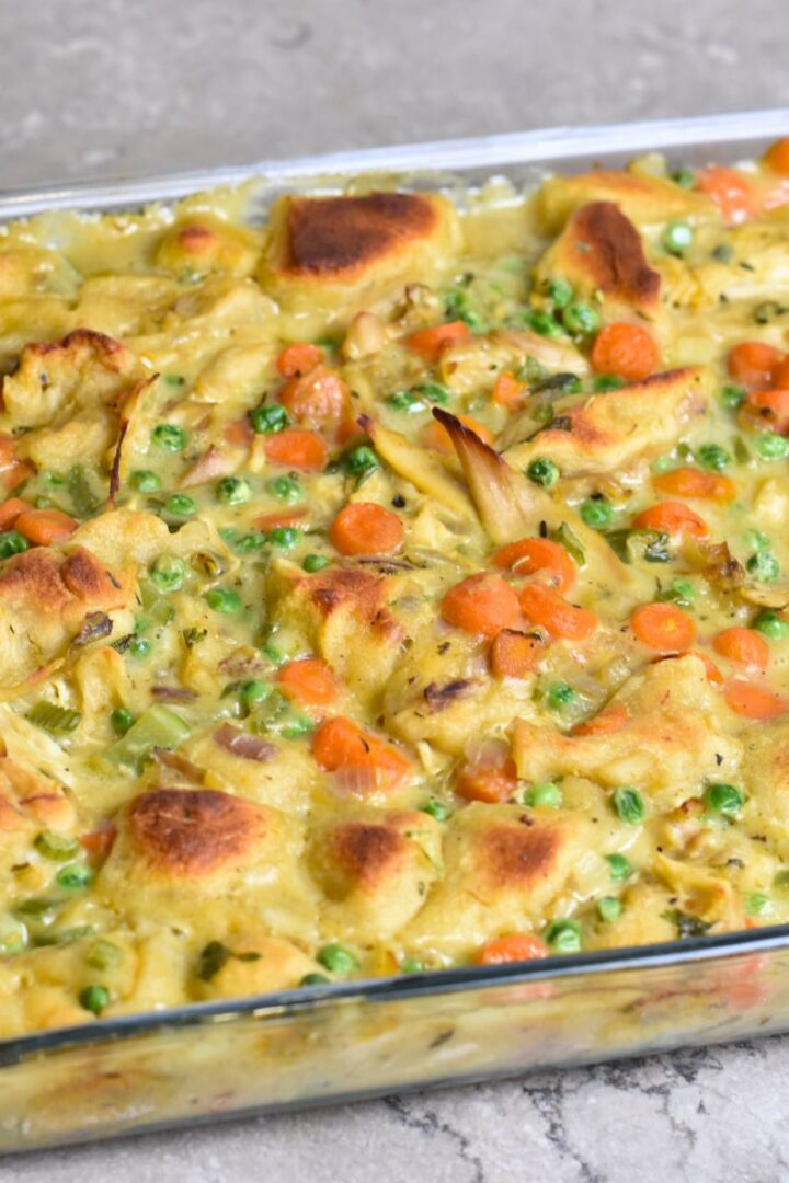 Rotisserie Chicken and Stuffing Casserole